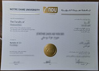 Where to buy Notre Dame University–Louaize degree certificate